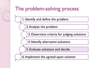 COM 110 Ch 10 Group Problem Solving | PPT