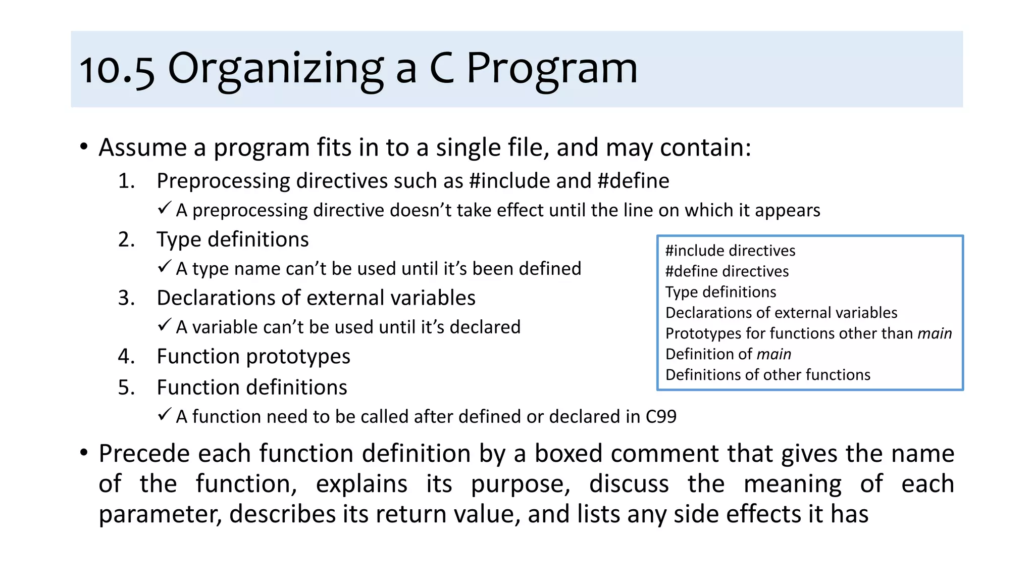 Ch10 Program Organization | PPTX | Programming Languages | Computing