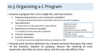 Ch10 Program Organization | PPTX | Programming Languages | Computing
