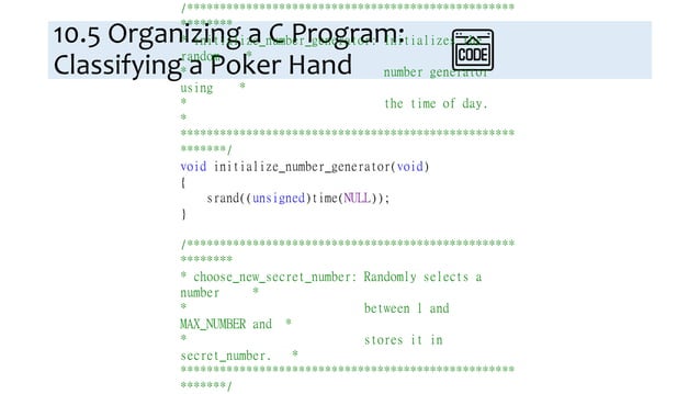 Ch10 Program Organization | PPT