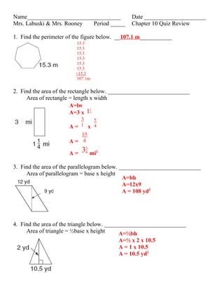Ch 10 quiz review | DOC