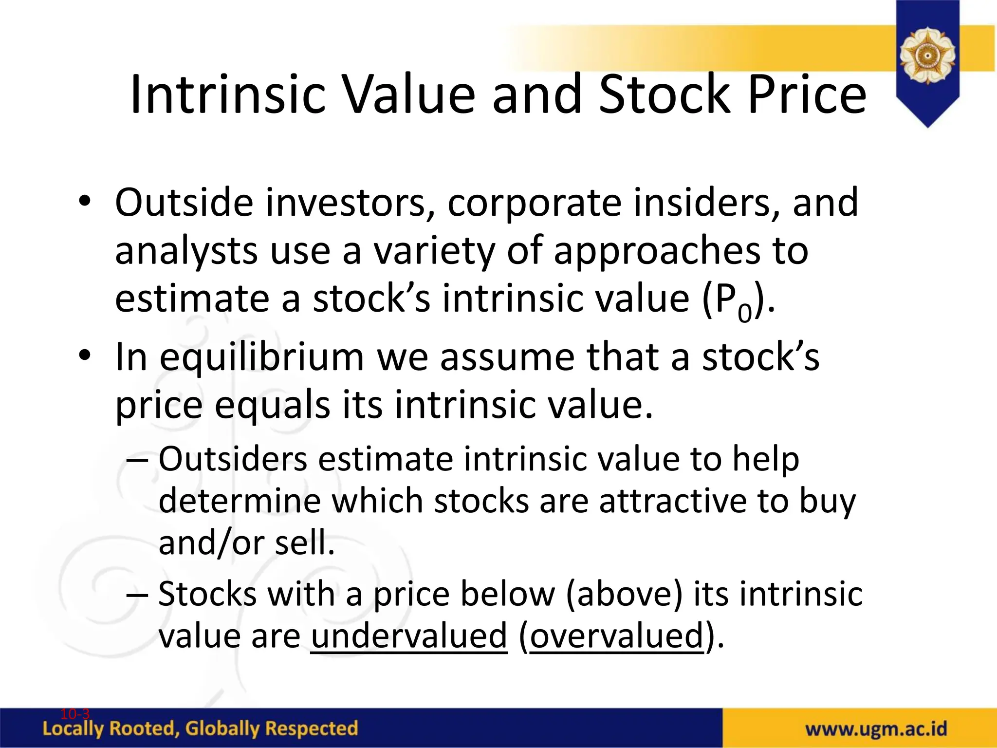 Stock and about stock how to identify measure | PPT
