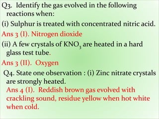 Ch10 study of compounds nitric acid | PPTX