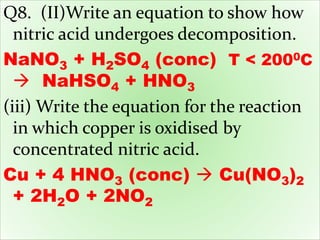 Ch10 study of compounds nitric acid | PPTX