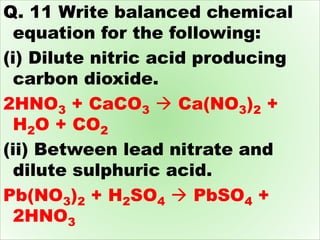 Ch10 study of compounds nitric acid | PPTX
