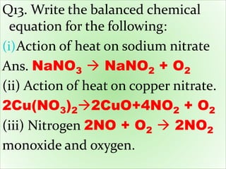 Ch10 study of compounds nitric acid | PPTX