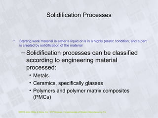 metal_Casting_process_Ch10_updated_Lecture | PPT | Free Download