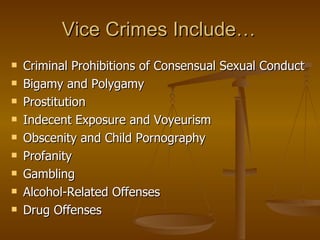 Ch 10 Vice Crimes | PPT