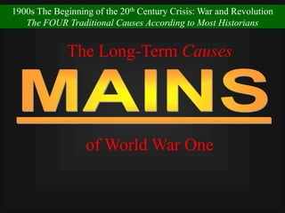 Ch10 wwi 1894 1914 europe | PPTX | Death, Injury, or Military Conflict | Sensitive Topics