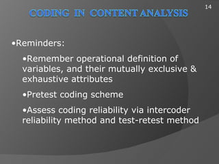 Ch11 Agency Records, Content Analysis, and Secondary Data | PPT