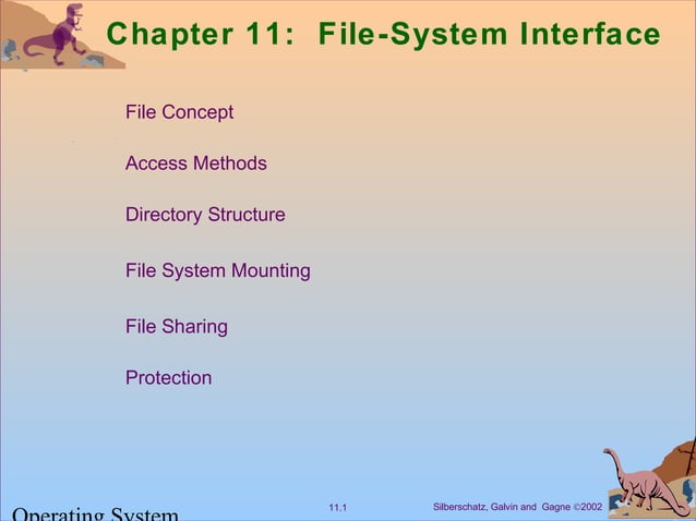 Ch11: File System Interface | PPT