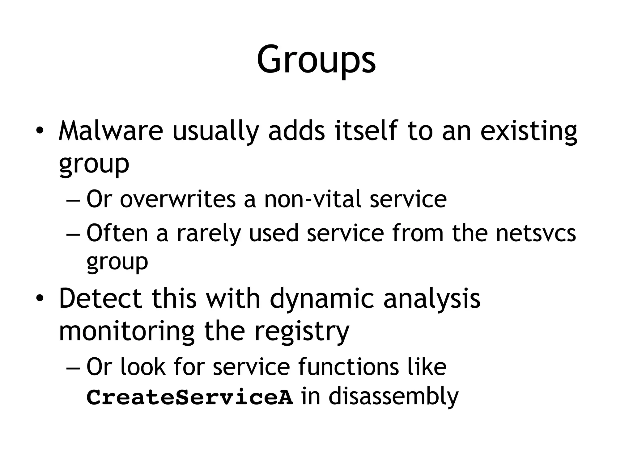 Practical Malware Analysis: Ch 11: Malware Behavior | PDF