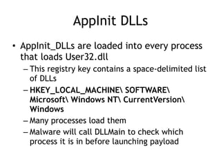 CNIT 126 Ch 11: Malware Behavior | PPT
