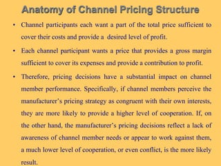 Pricing issue in channel Management marketing channel | PPT