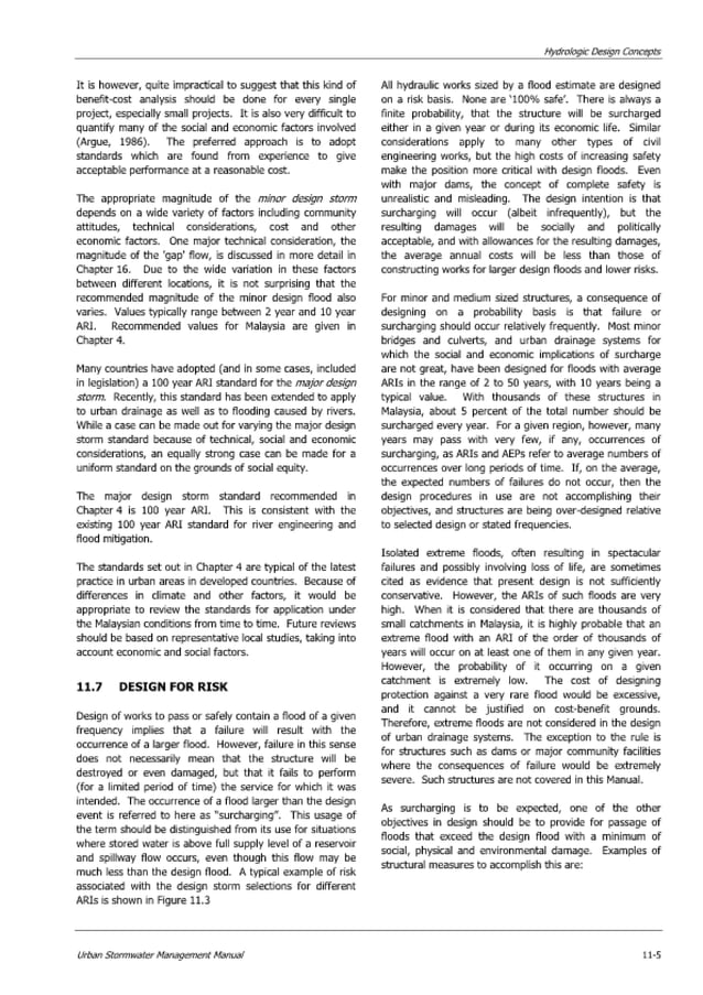 Ch 11 hydrologic design concepts | PDF