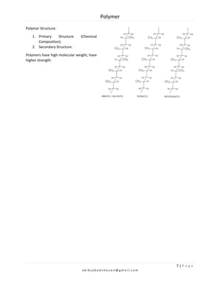 Engineering Chemistry - Polymer | PDF