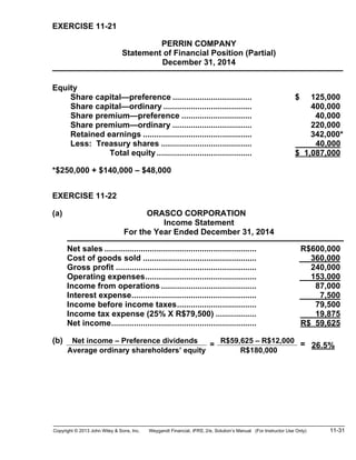 Partial Income Statement Wiley Plus