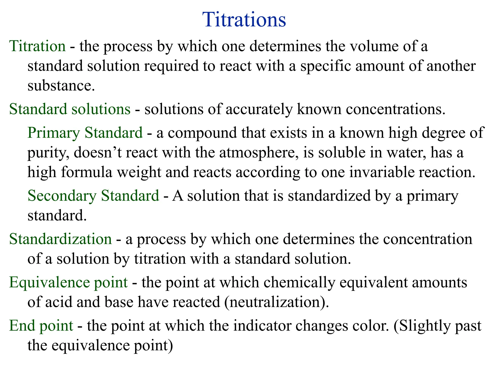 Ch11#1 Calculations Involving Molarity (Titrations).ppt