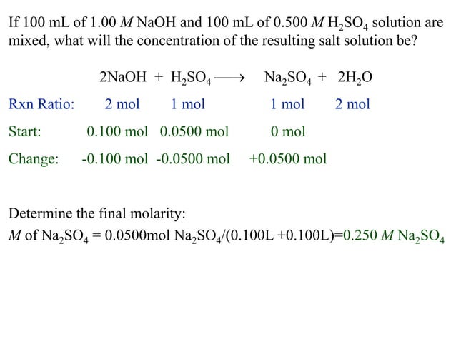 Ch11#1 Calculations Involving Molarity (Titrations).ppt