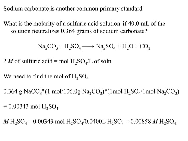 Ch11#1 Calculations Involving Molarity (Titrations).ppt