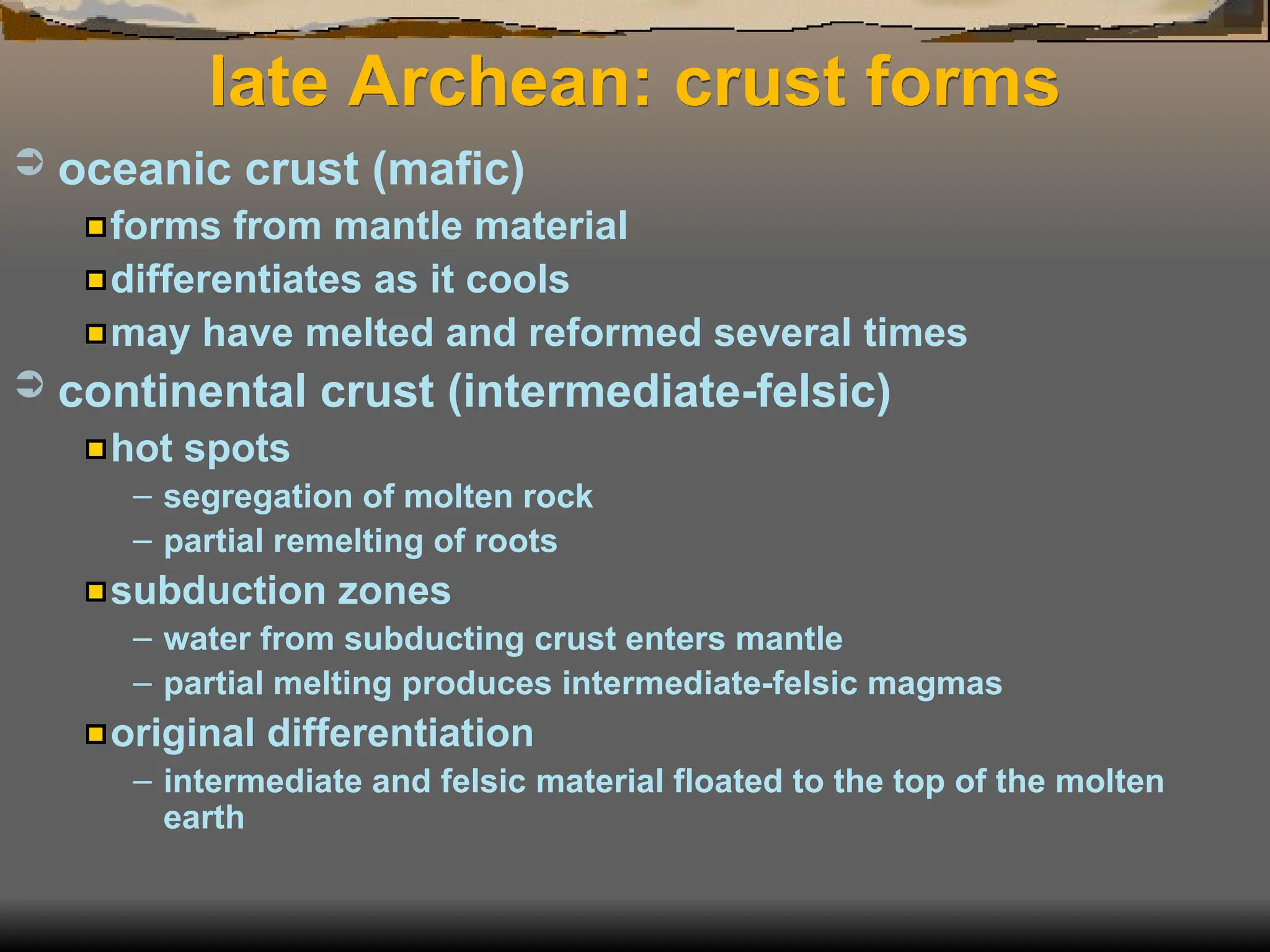 Chapter 11: The Archean Eon of Precambrian Time.ppt