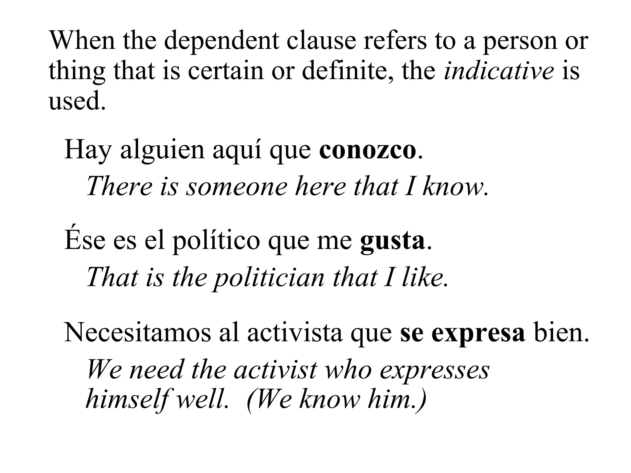 Ch11 3. the subjunctive with indefinite people and things | PPT