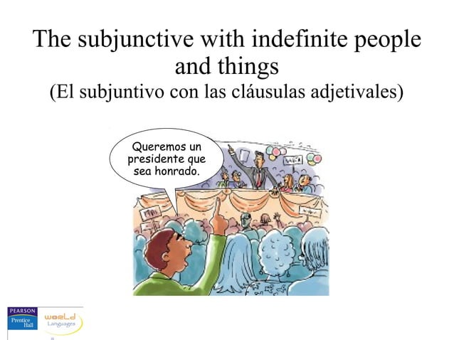 Ch11 3. the subjunctive with indefinite people and things | PPT | Free ...