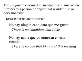 Ch11 3. the subjunctive with indefinite people and things | PPT