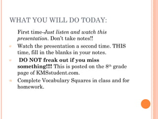 Ch 11 8th grade Lessons 1&2 | PPT