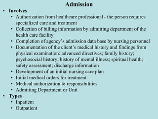 Ch 11 Admission, Discharge, Transfers & Referrals .ppt