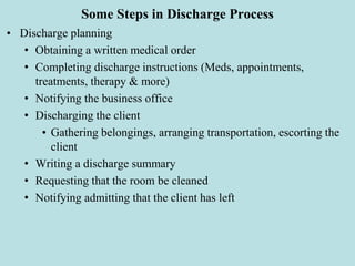 Ch 11 Admission, Discharge, Transfers & Referrals .ppt