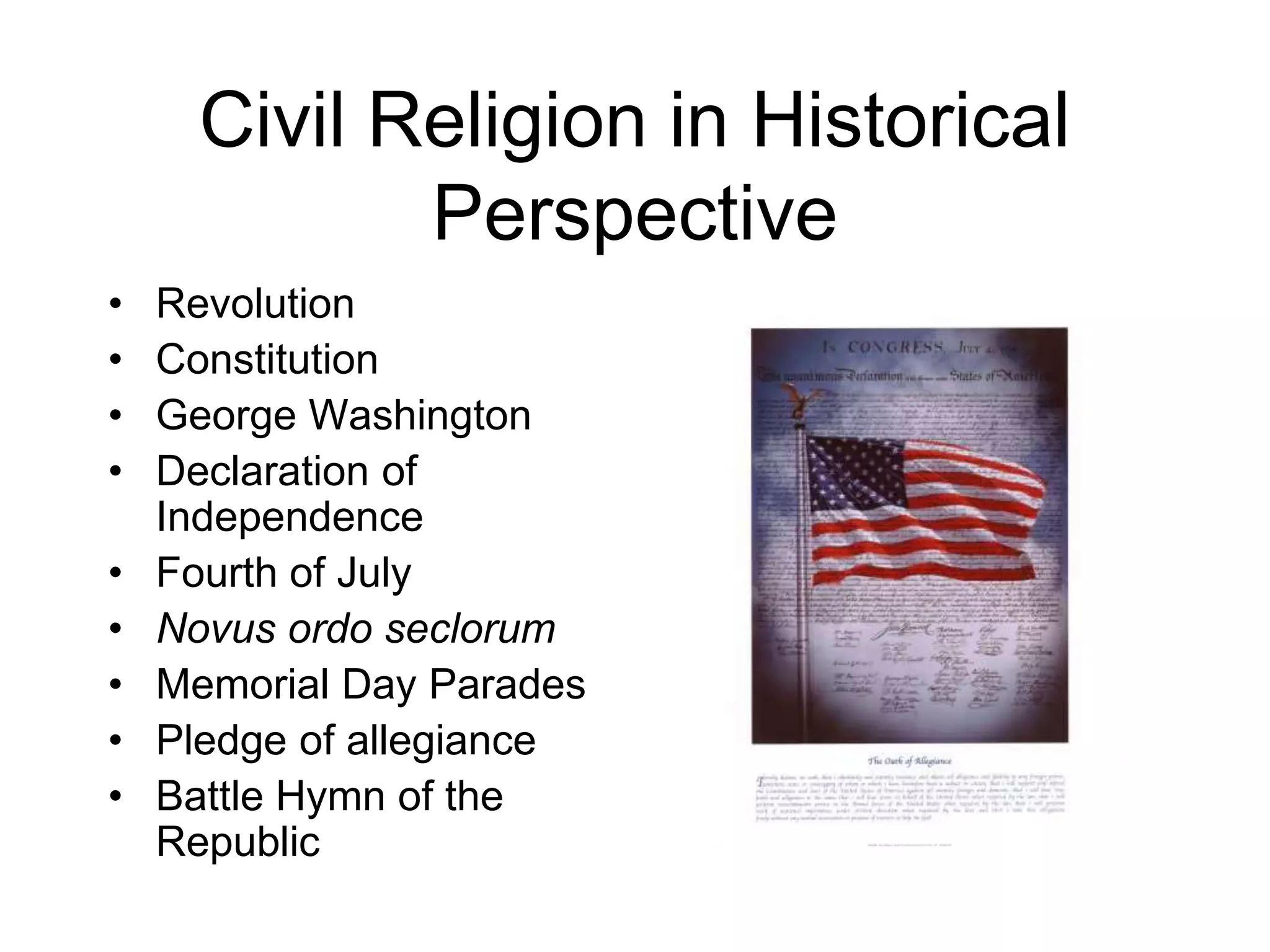 Ch 11 civil religion today | PPT