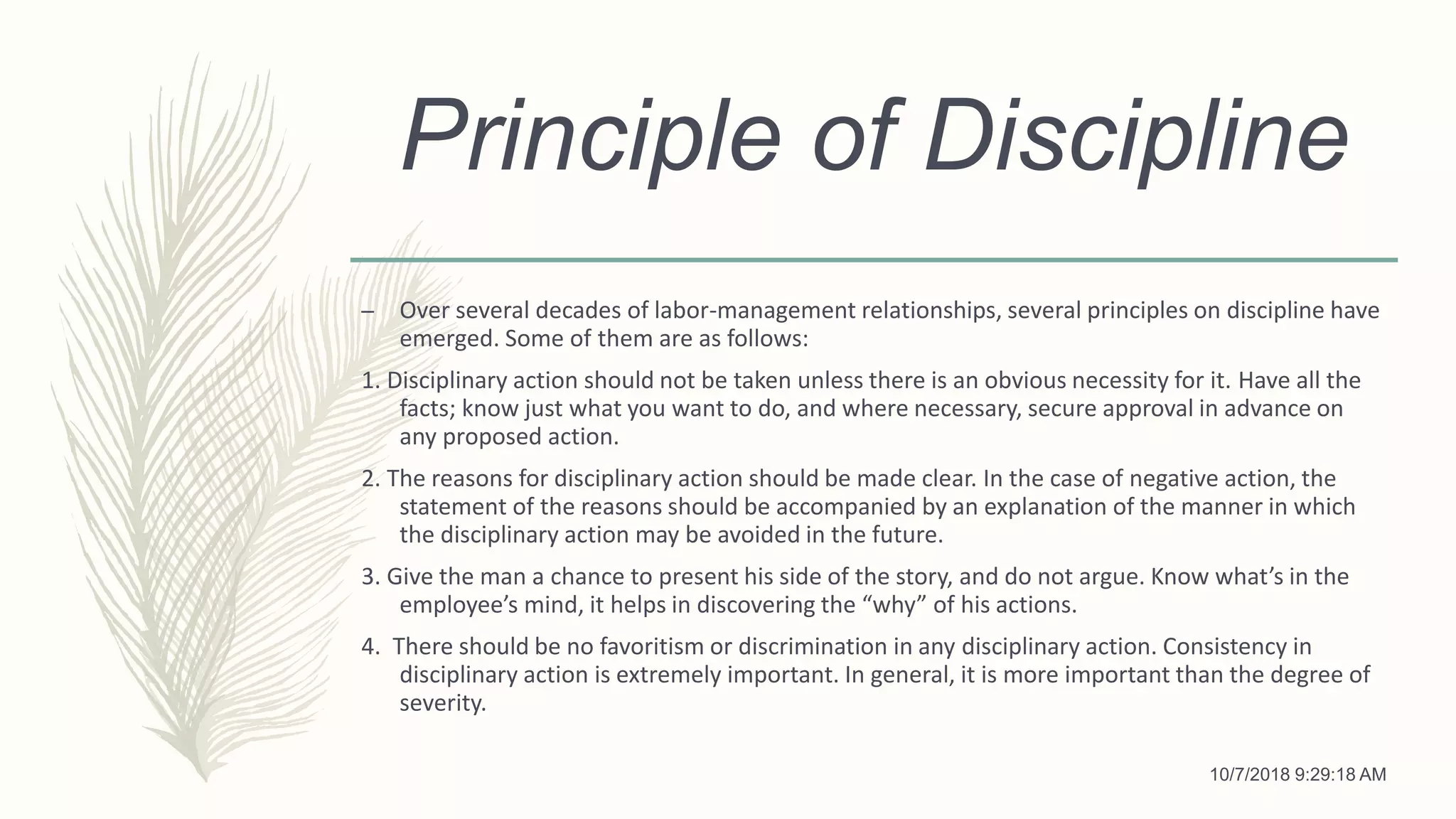 Discipline and Grievances | PPTX