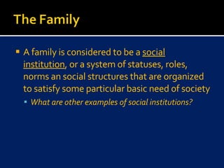 Ch 11 The Family | PPT