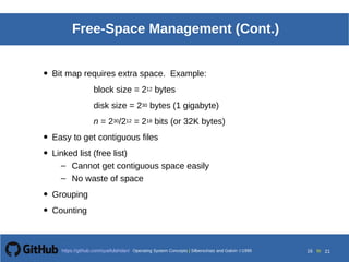 Operating System : Ch11 file system implementation | PDF | Operating ...