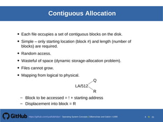 Operating System : Ch11 file system implementation | PDF | Operating ...
