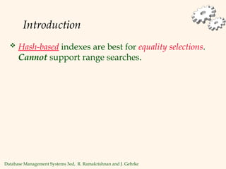 Database MGMT - Hash Index Linear Hashing only | PPT