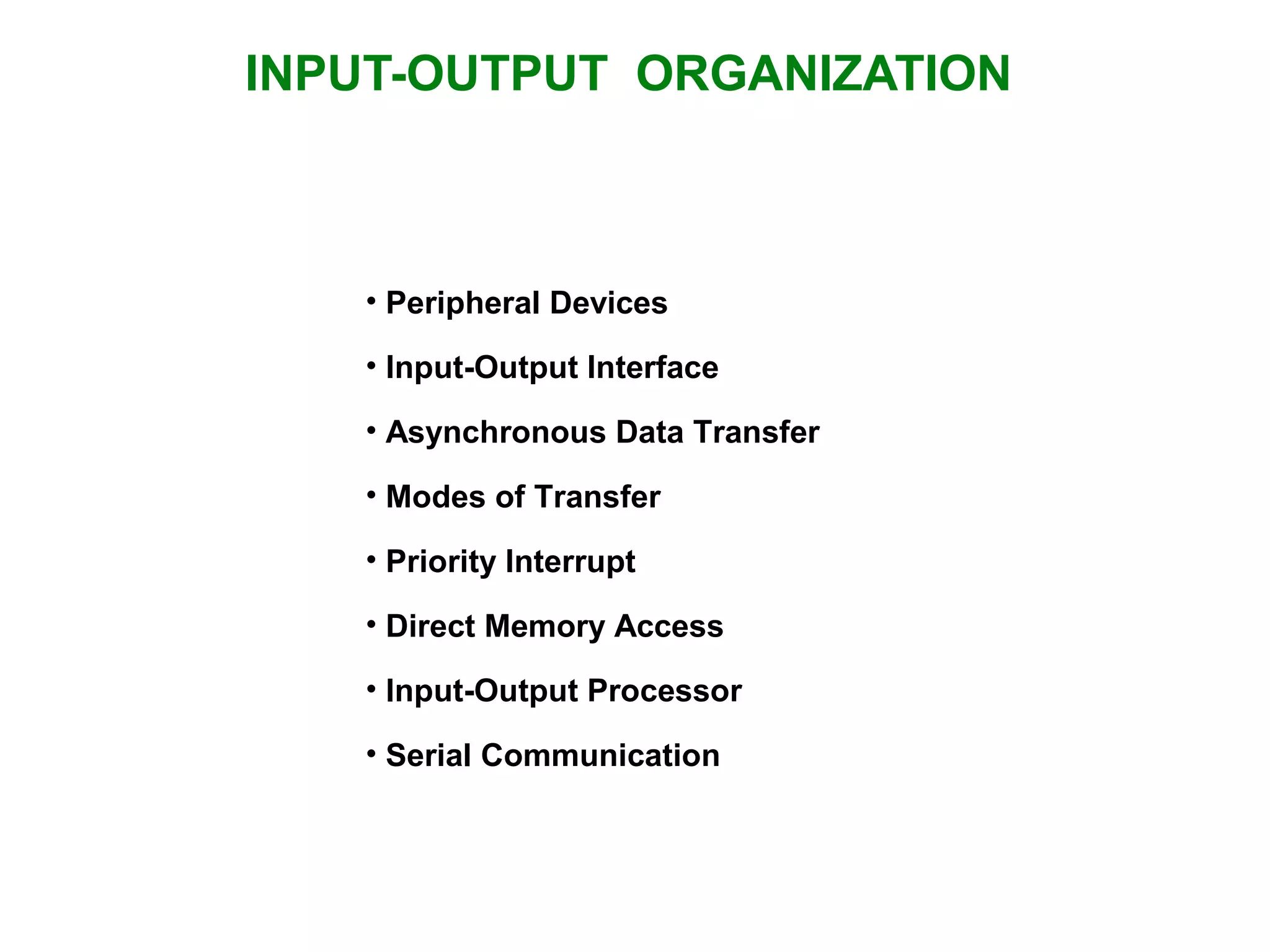 Computer Organisation and Architecture | PPT