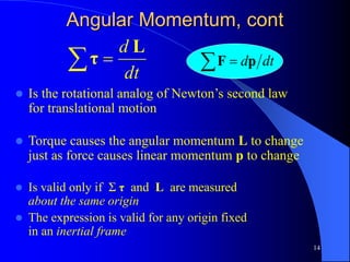 Angular momentum | PPT