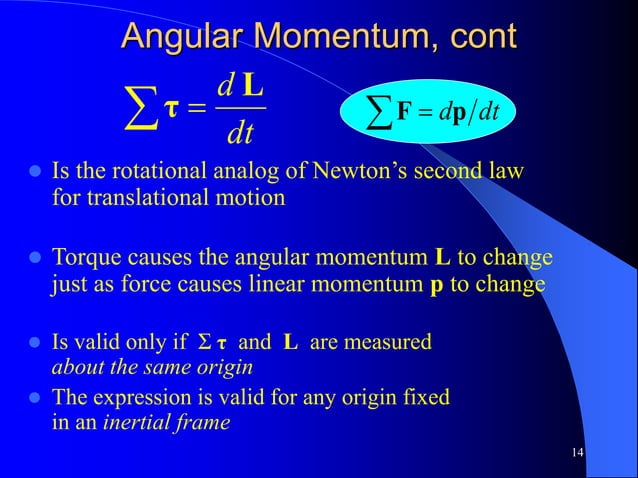 Angular momentum | PPT