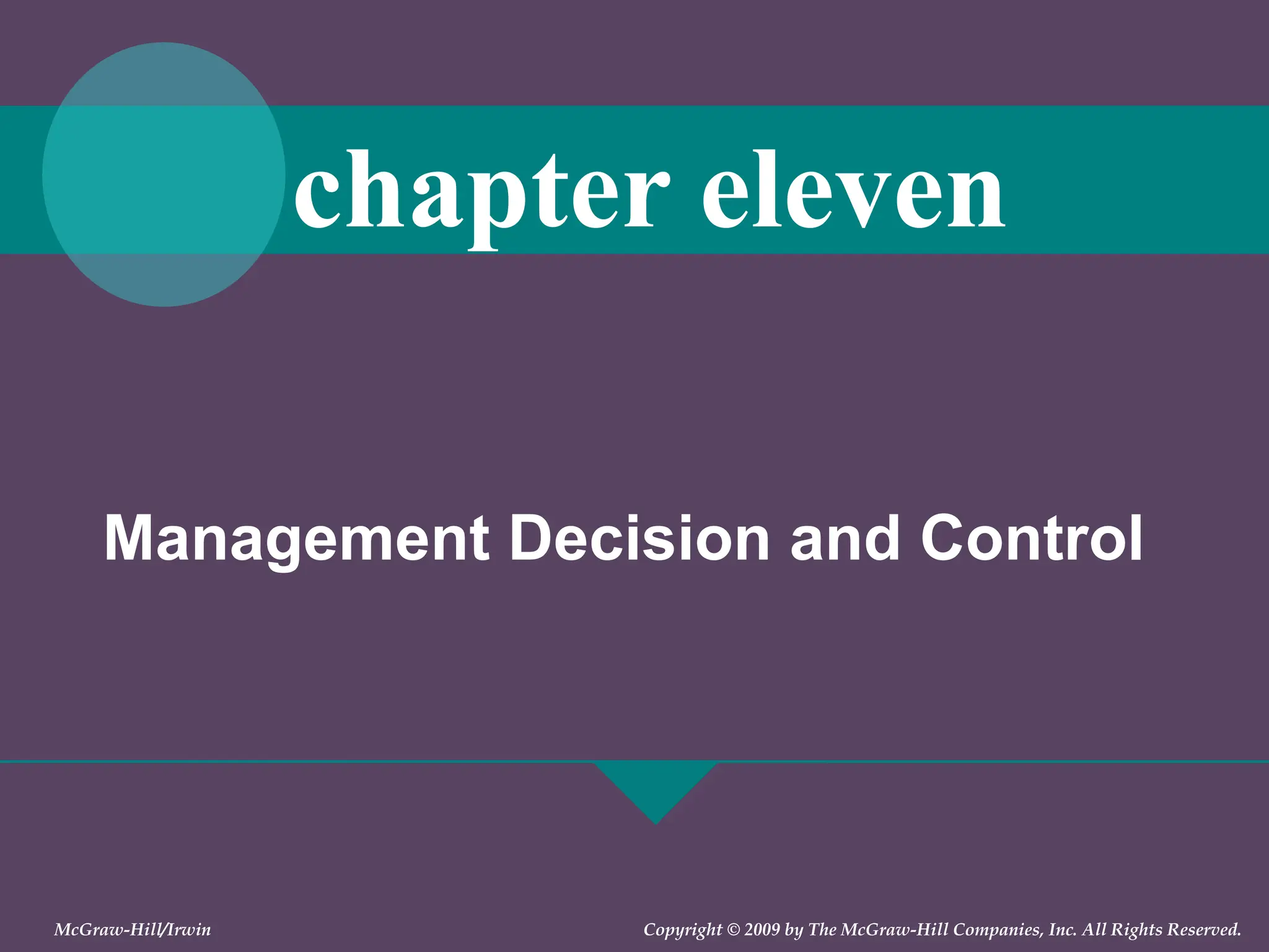 Ch11 Management Decision and Control.ppt