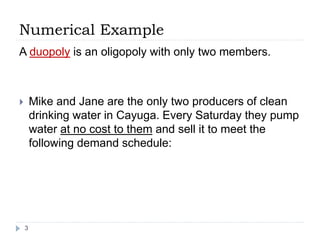 Oligopoly market structure with practical examples | PPTX
