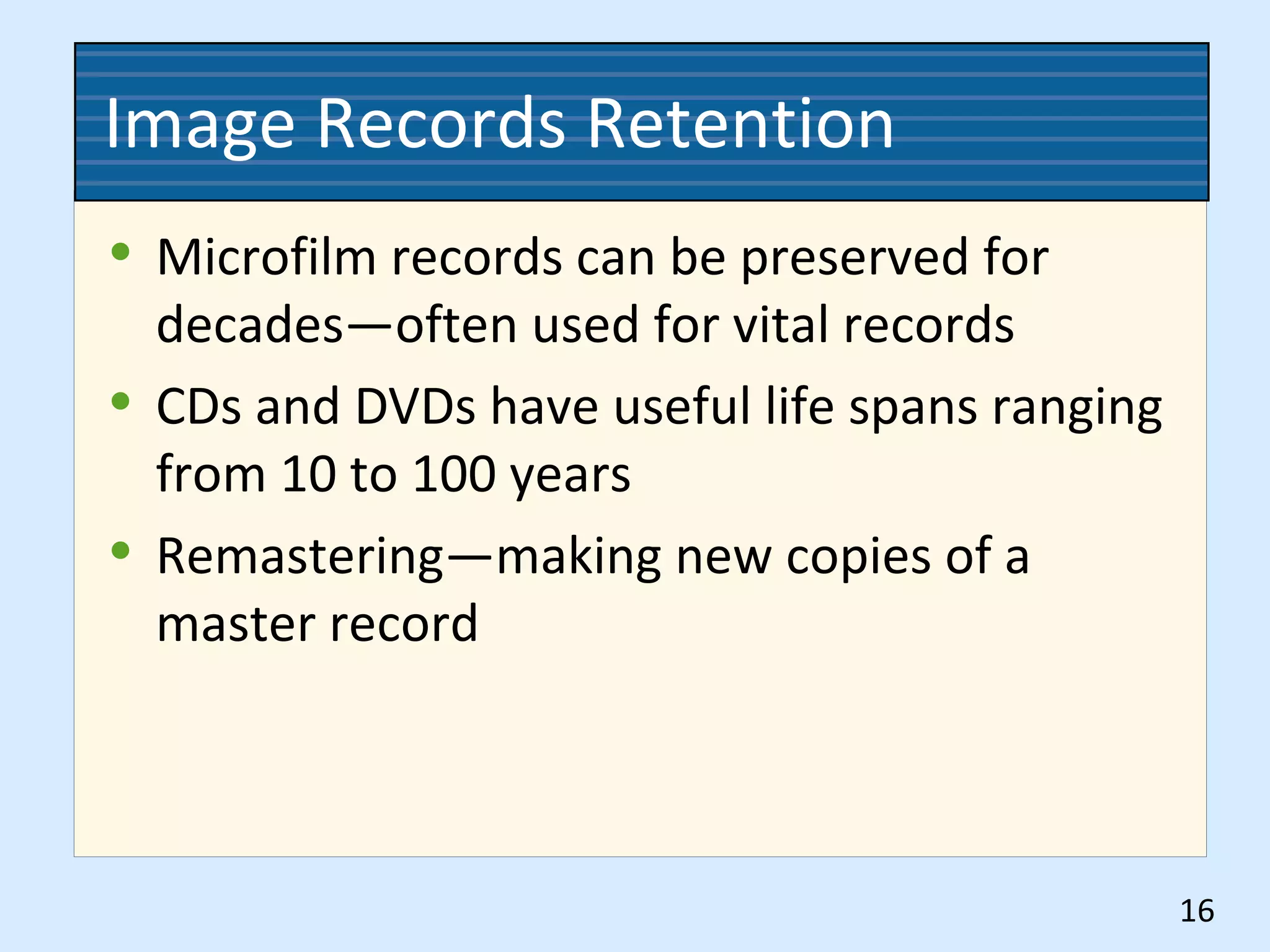 Ch11 records management | PPT