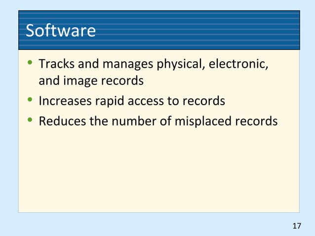 Ch11 records management | PPT