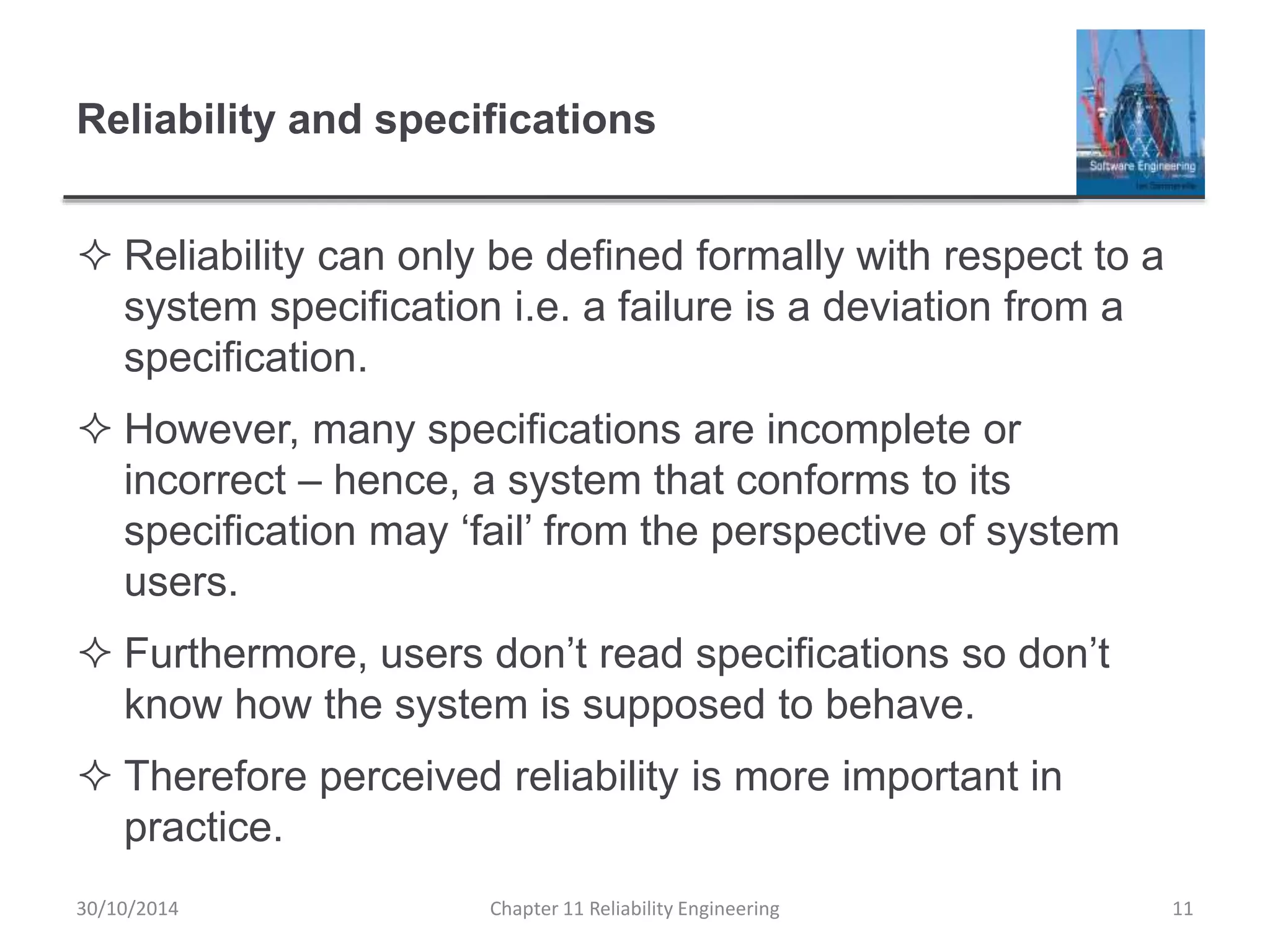 Ch11 reliability engineering | PPTX