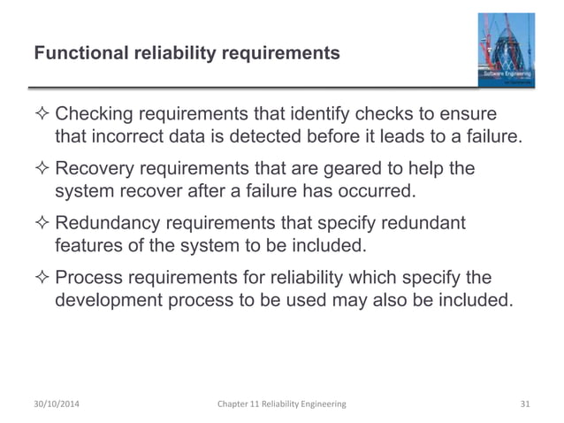 Ch11 reliability engineering | PPTX