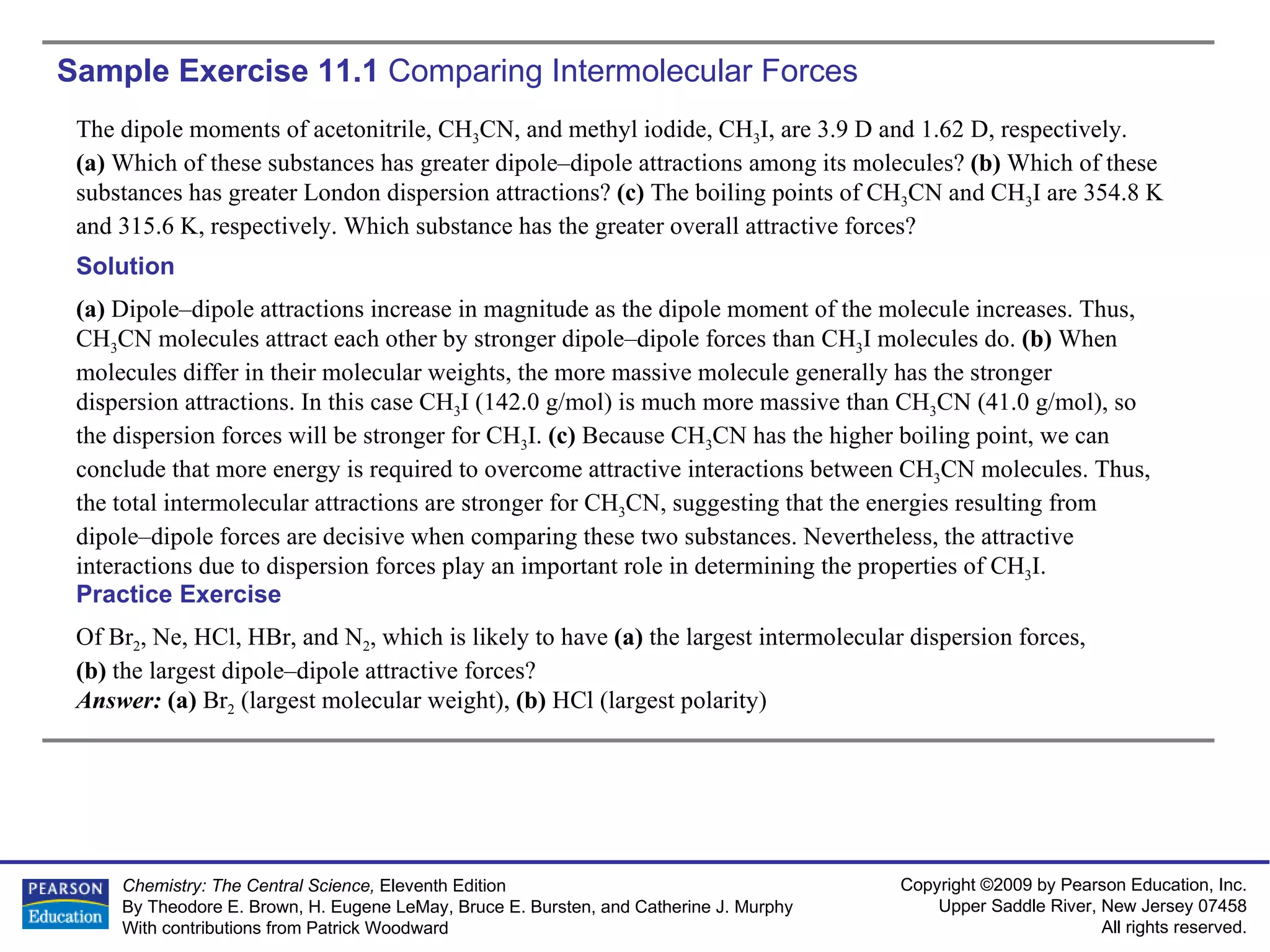 AP Chemistry Chapter 11 Sample Exercises | PPT