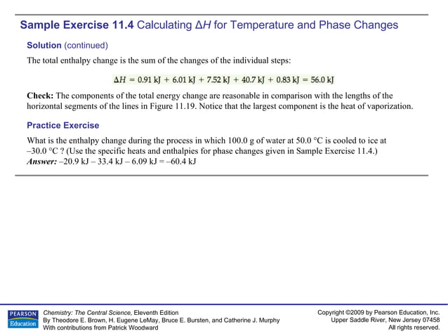AP Chemistry Chapter 11 Sample Exercises | PPT