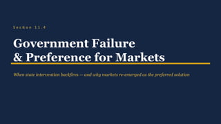 Development Planning and Government Failure: Balancing State and Market ...