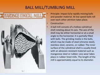size reduction,laws involved in size reduction ,application & mills ...